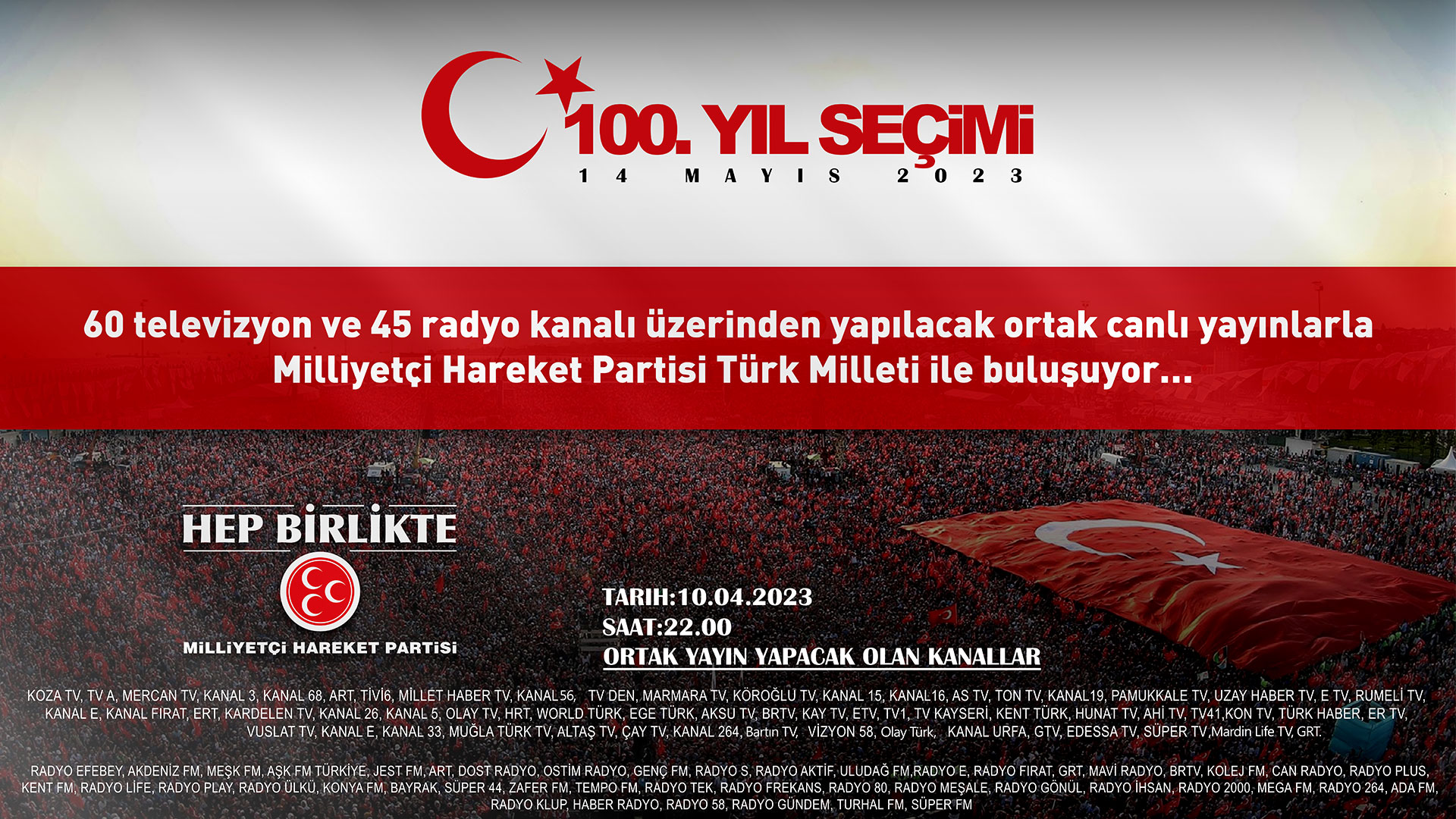 100.YIL SEÇİMİ MHP ORTAK CANLI YAYINI - Edirne Haber TV