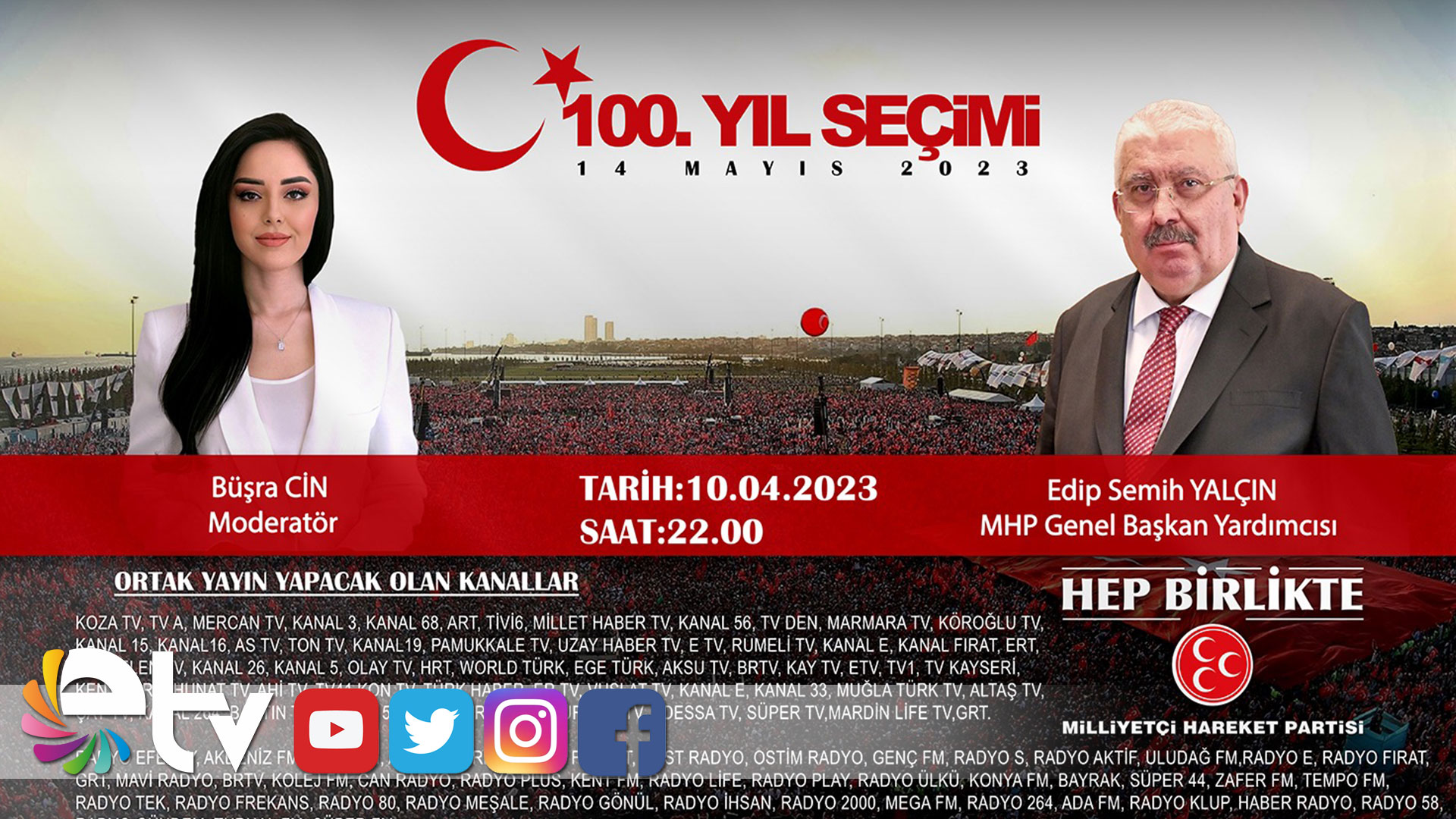 ORTAK YAYIN SAAT 22:00’DE ETV EKRANLARINDA - Edirne Haber TV